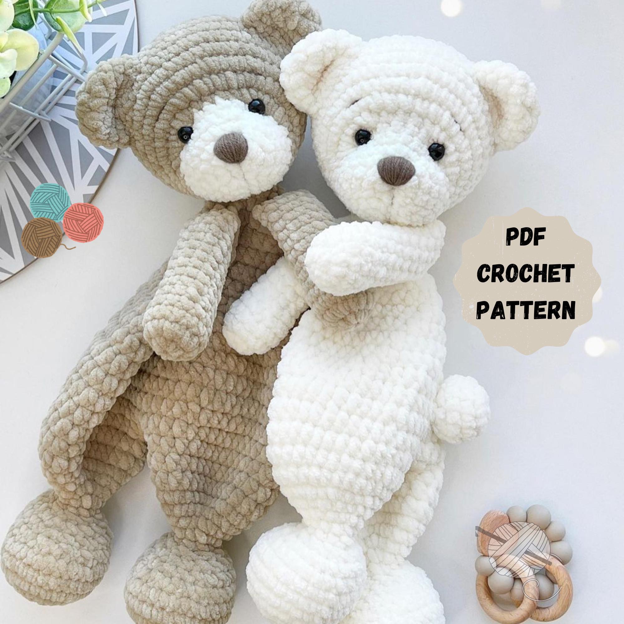 Crochet Bear Pattern Amigurumi Bear Toy, DIY Crochet Bear Plush ...