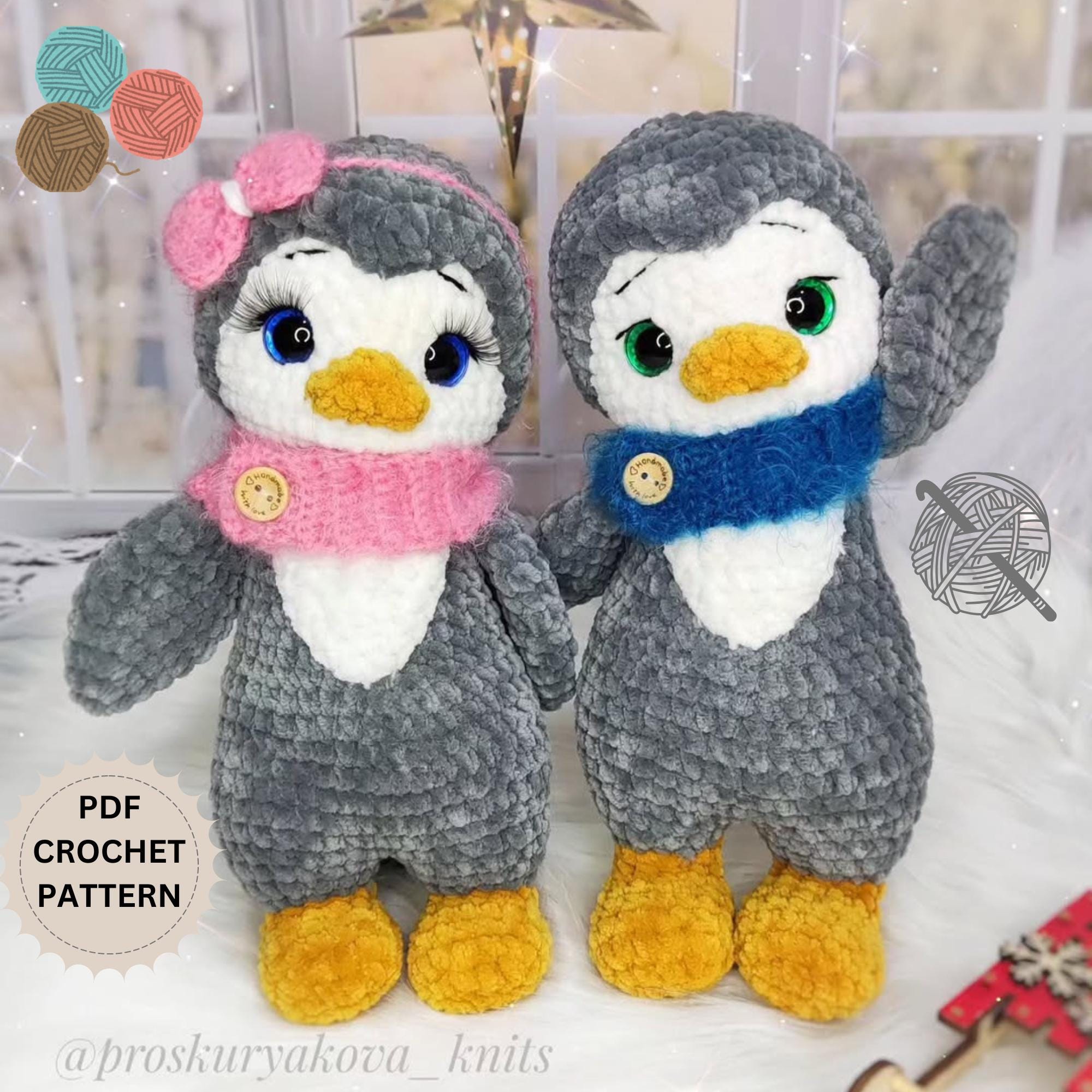 Penguin Crochet Pattern, Amigurumi Penguin Crochet Pattern, Crochet ...