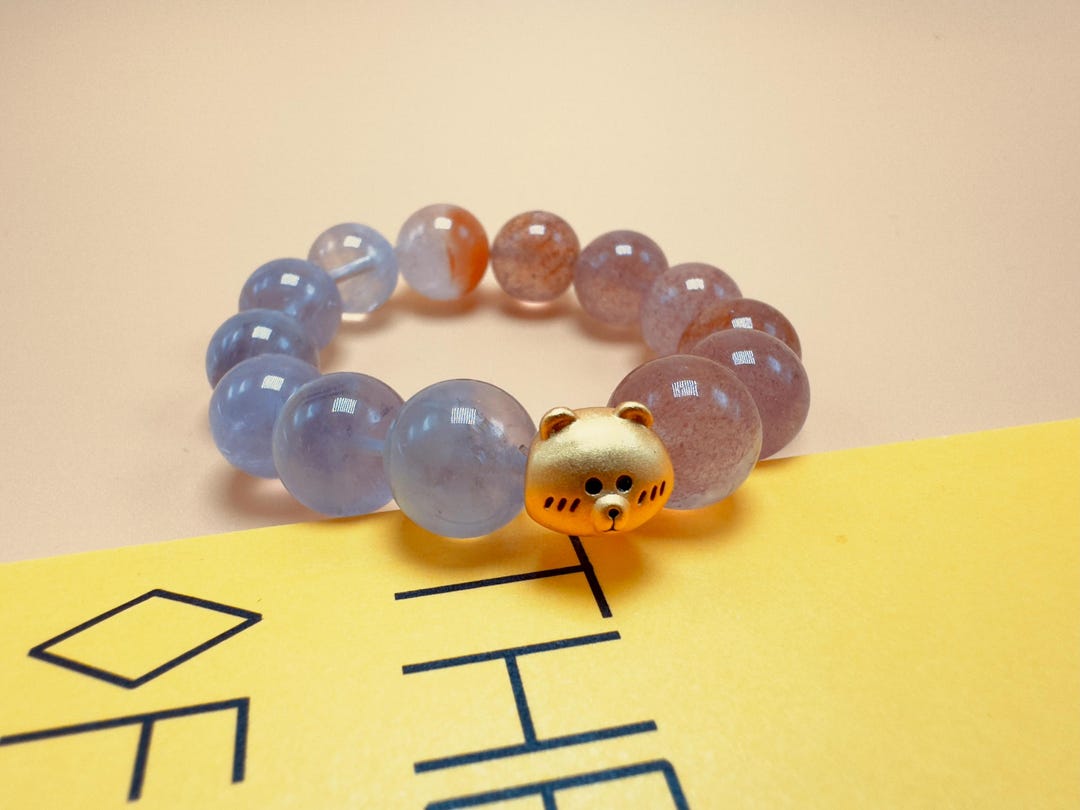 7” Fire Element, Chakra Boost Quartz Bracelet | 12-13mm Red Rutilated ...