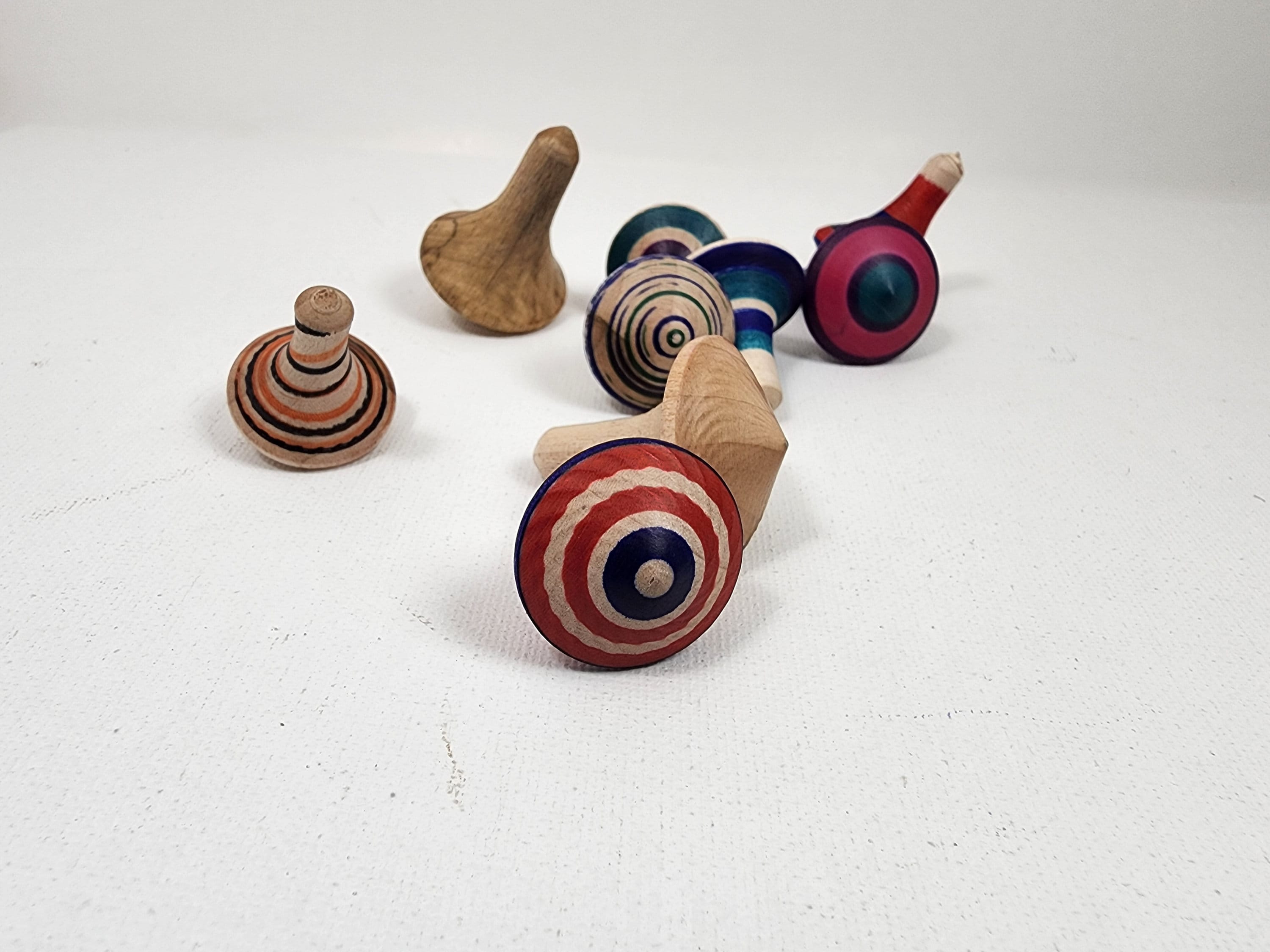 Small Wooden Spin Tops, Stocking Stuffer Hard Maple Top, Toy Tops ...