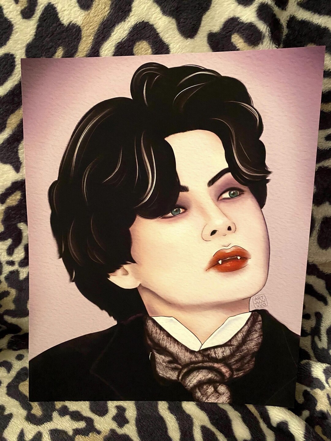 V is for Vampire Art Print, BTS Fan Art, Jimin, Namjoon, Jin, Jhope ...