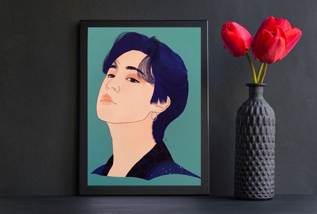 Jimin BTS Portrait Art Prints, Fan Art, Bangtan, Jimin, Namjoon, Jin ...