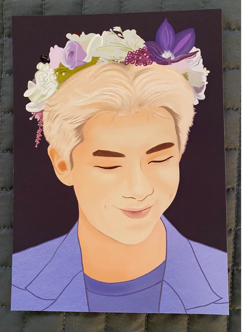 Namjoon BTS Portrait Art Prints, Fan Art, Bangtan, Jimin, Jungkook ...
