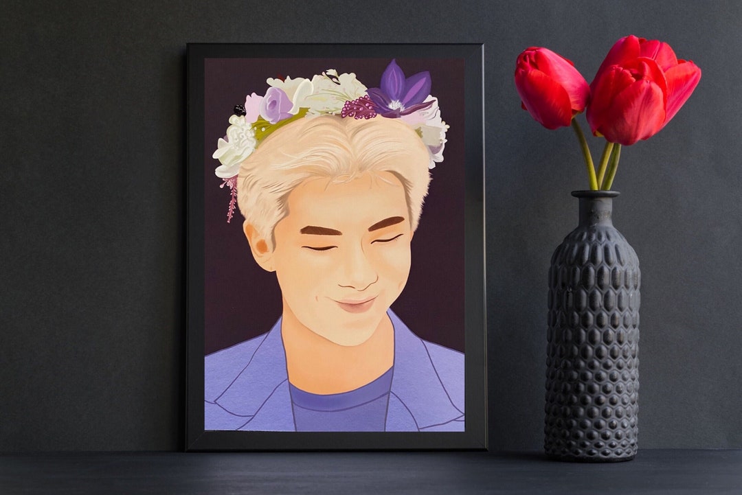 Namjoon BTS Portrait Art Prints, Fan Art, Bangtan, Jimin, Jungkook ...
