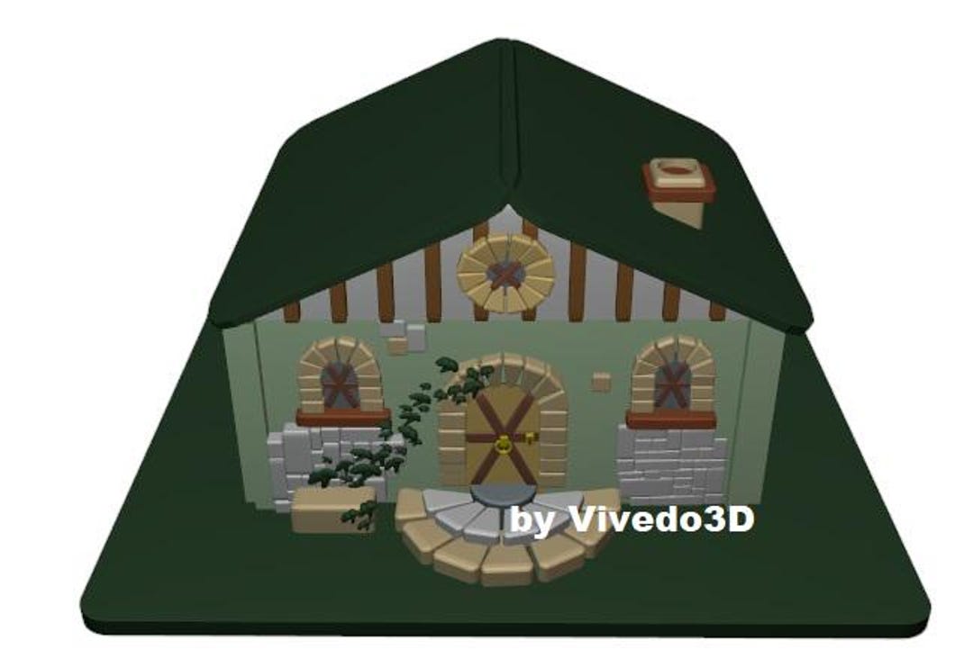 A "sweety House" PROJECT, Stl File for Printing and Obj File to ...
