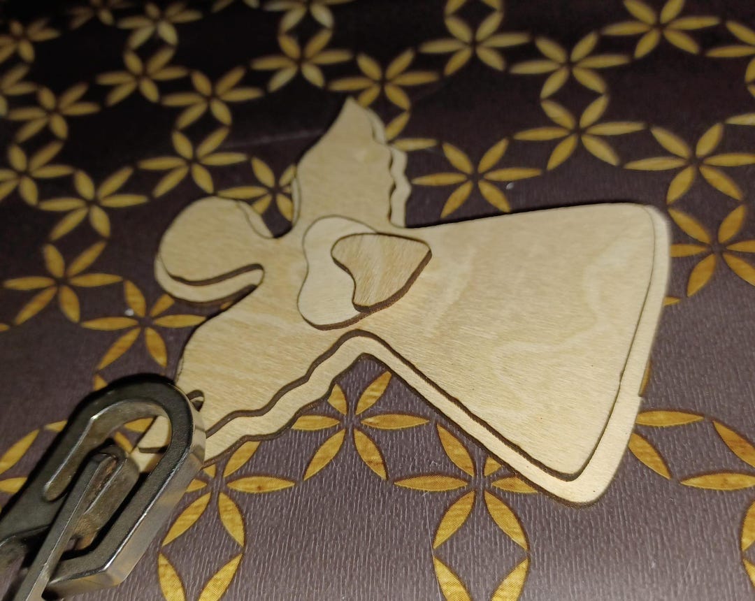ANGEL With Heart Wooden Figurine, Dxf, Svg Files, - Etsy