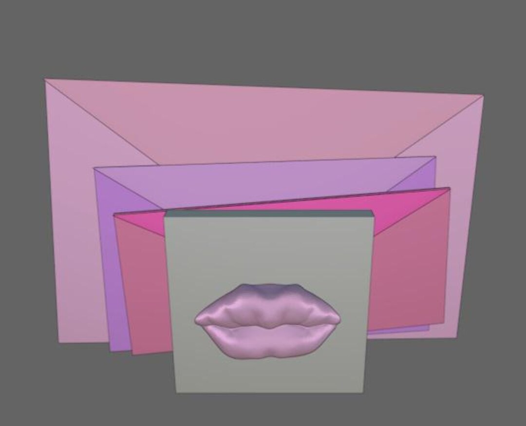 3D File or Animation "letter Holder Mails Whit Pink Lips ", FILE Video ...
