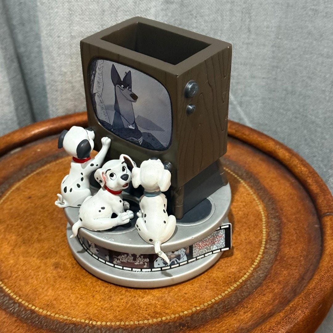 Rare Disney 101 Dalmatians TV Figurine Pencil Holder - Etsy