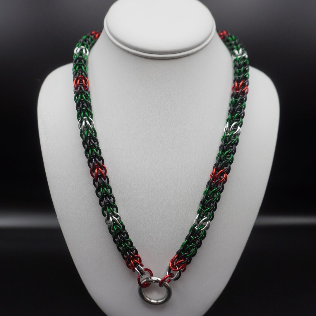 Boy / Daddy V2 Pride Box Chain Collar/necklace, Full Persian, Handmade ...