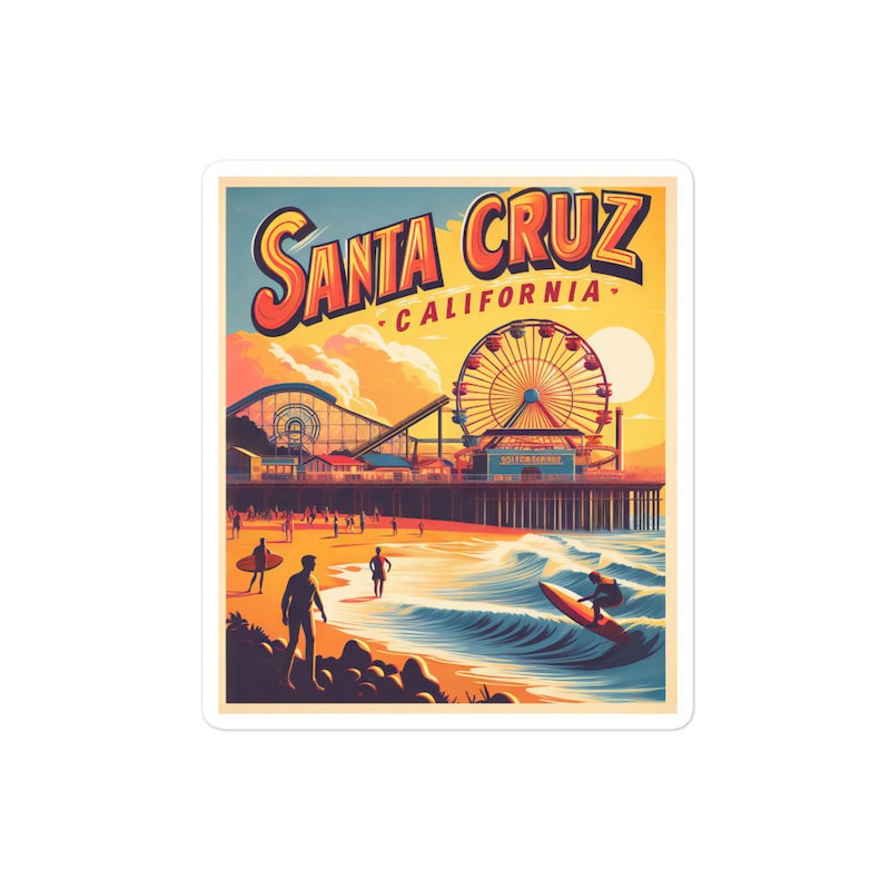 Santa Cruz Stickers - Etsy