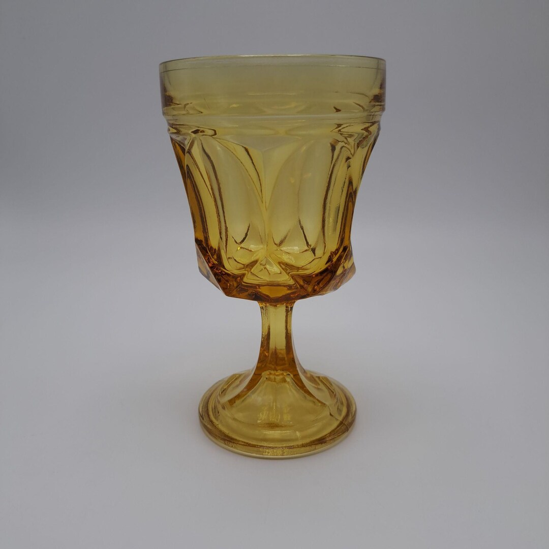 Anchor Hocking Fairfield Pattern Amber on the Rocks Goblets 8 Oz Mid ...