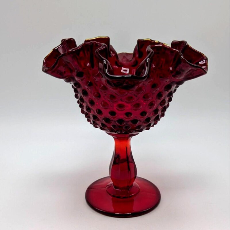 Fenton Compote Dish - Etsy