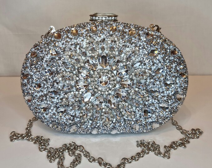 Bling Ball Rhinestone Purse - Crystal Evening Purse - Glam Evening Bag ...