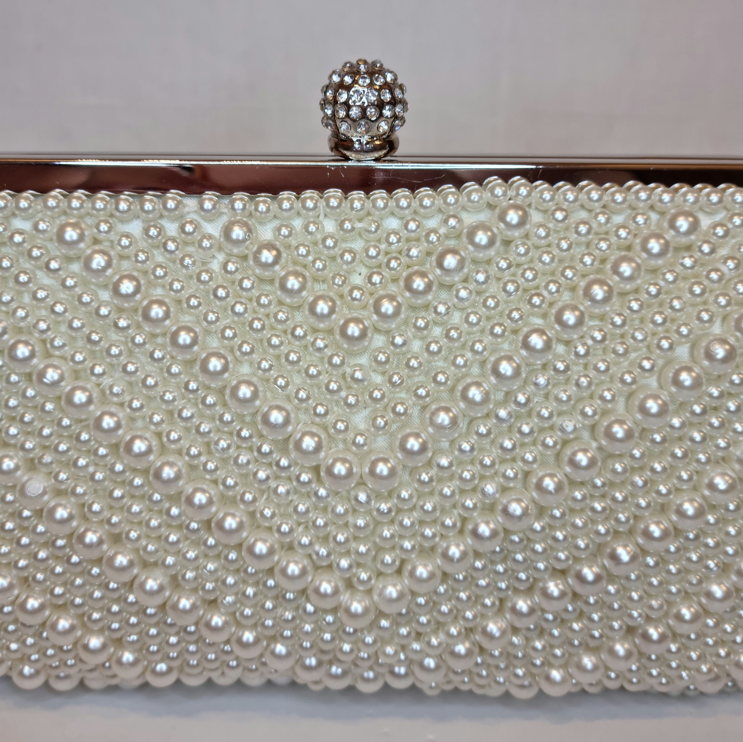 Pearl Off-white Cream Ivory Hand Embellished Evening Clutch - Etsy UK