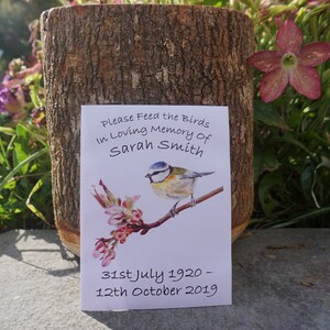 Personalised Funeral Feed the Birds Bird Seed Eco Packets - Etsy