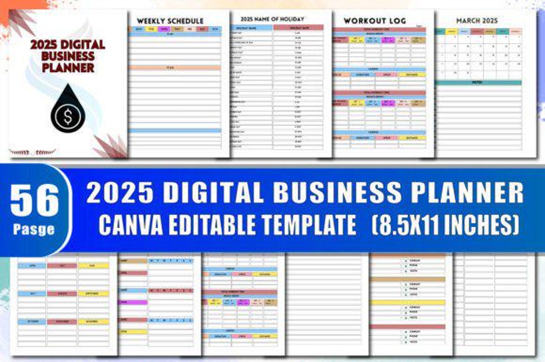 Digital Business Planner, Business Template, Small Business Planner ...