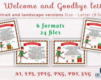 Elf Arrival Letter, Elf Goodbye Letter, First Time Elf Arrival Letter ...