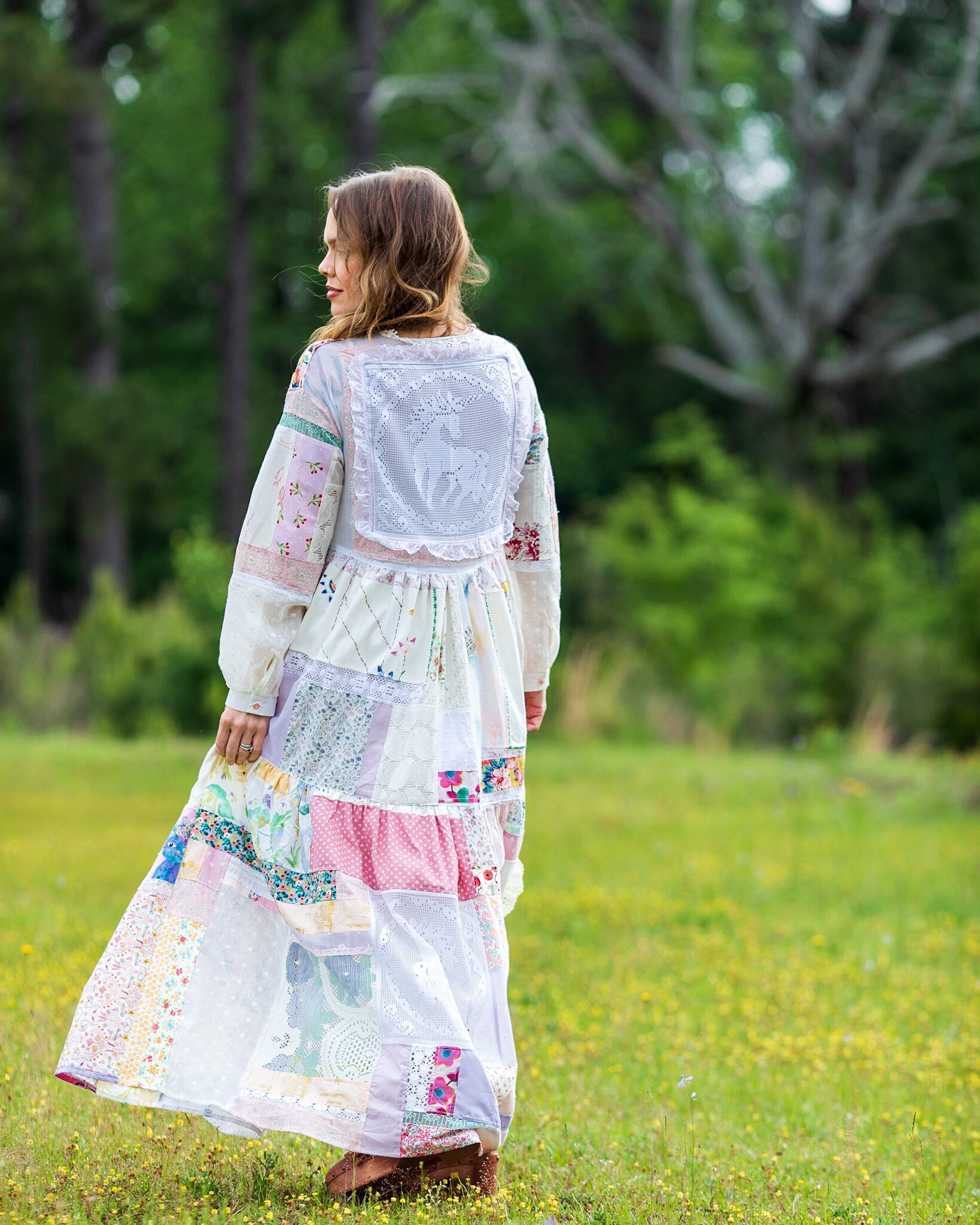 One of a Kind Patchwork Duster Size Small Vintage Up-cycle Liberty Tana ...