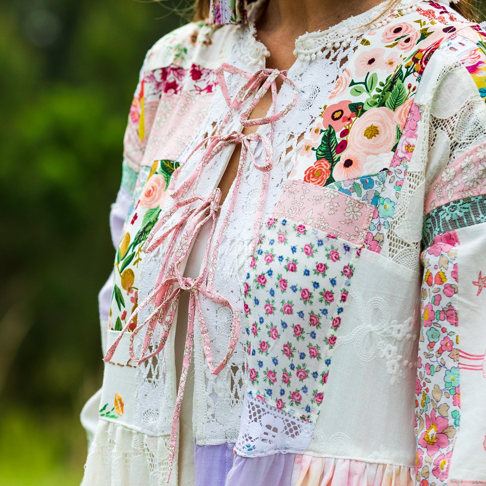 One of a Kind Patchwork Duster Size Small Vintage Up-cycle Liberty Tana ...