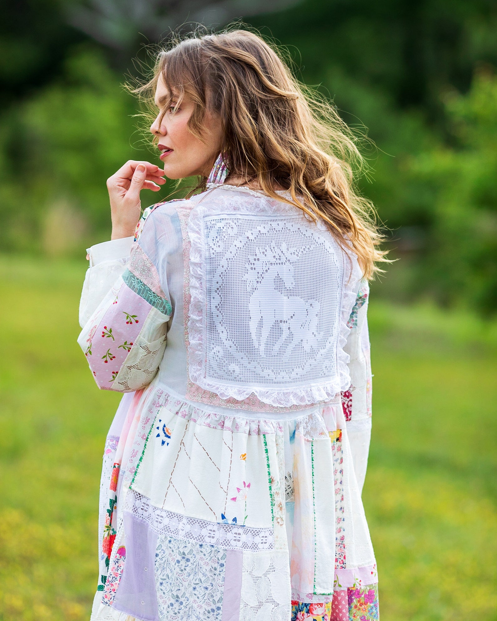 One of a Kind Patchwork Duster Size Small Vintage Up-cycle Liberty Tana ...