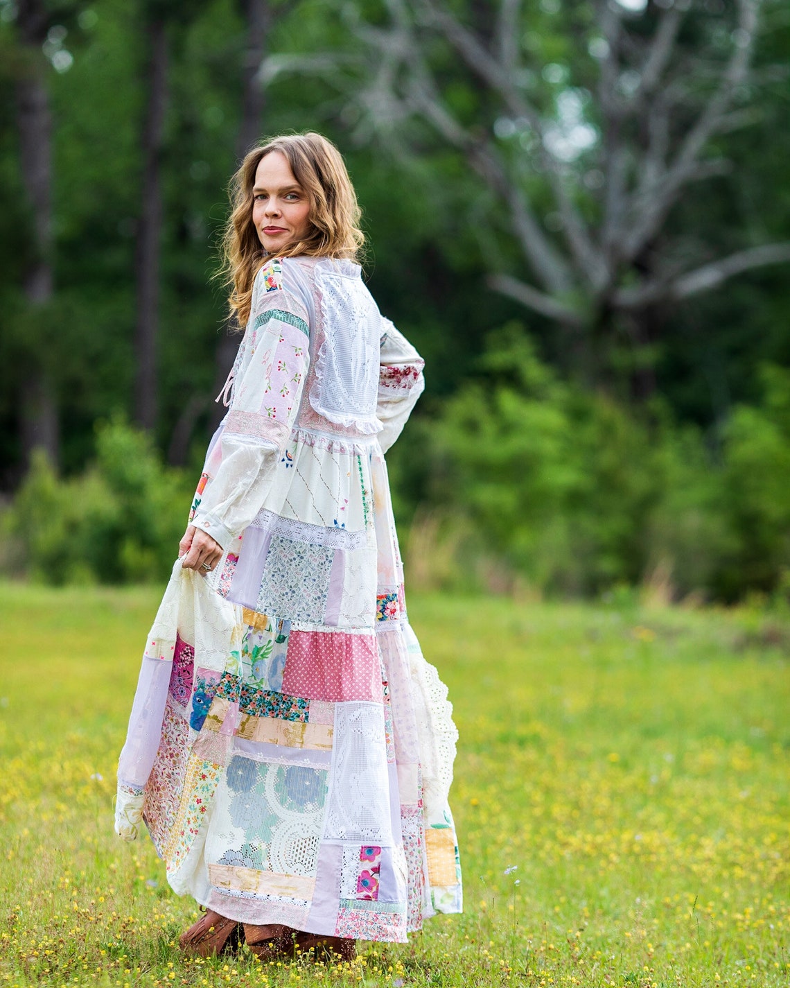 One of a Kind Patchwork Duster Size Small Vintage Up-cycle Liberty Tana ...