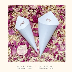 Flower Confetti + Cones | Biodegradable Confetti | Dried Flower Wedding ...