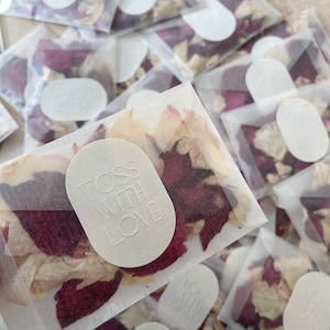 Wedding Confetti Bags | Biodegradable Confetti Packets | Dried Flower ...