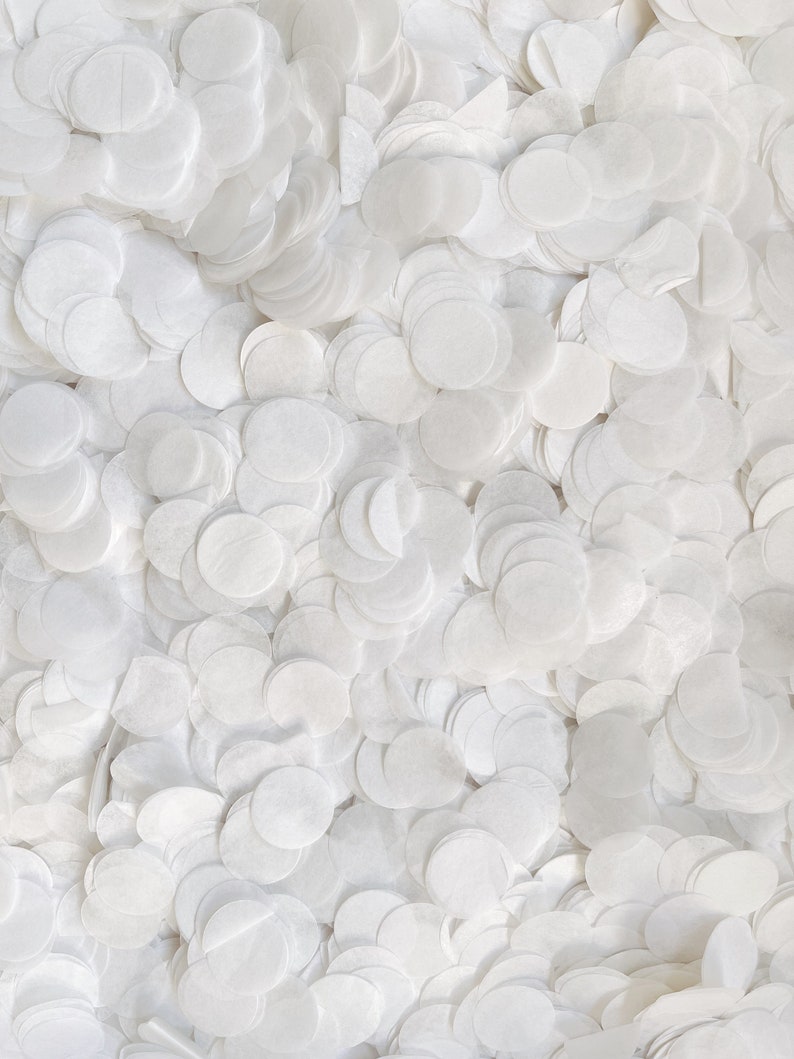 White Wedding Confetti | Biodegradable Confetti | Tissue Paper Confetti ...