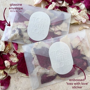 Wedding Confetti Bags | Biodegradable Confetti Packets | Dried Flower ...