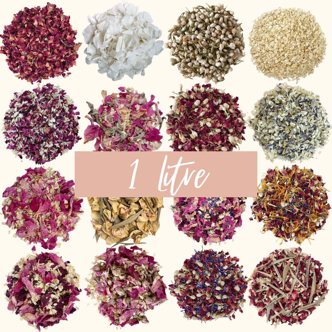 1 Litre Flower Confetti | Biodegradable Confetti | Flower Girl Basket ...