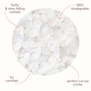 White Wedding Confetti | Biodegradable Confetti | Tissue Paper Confetti ...