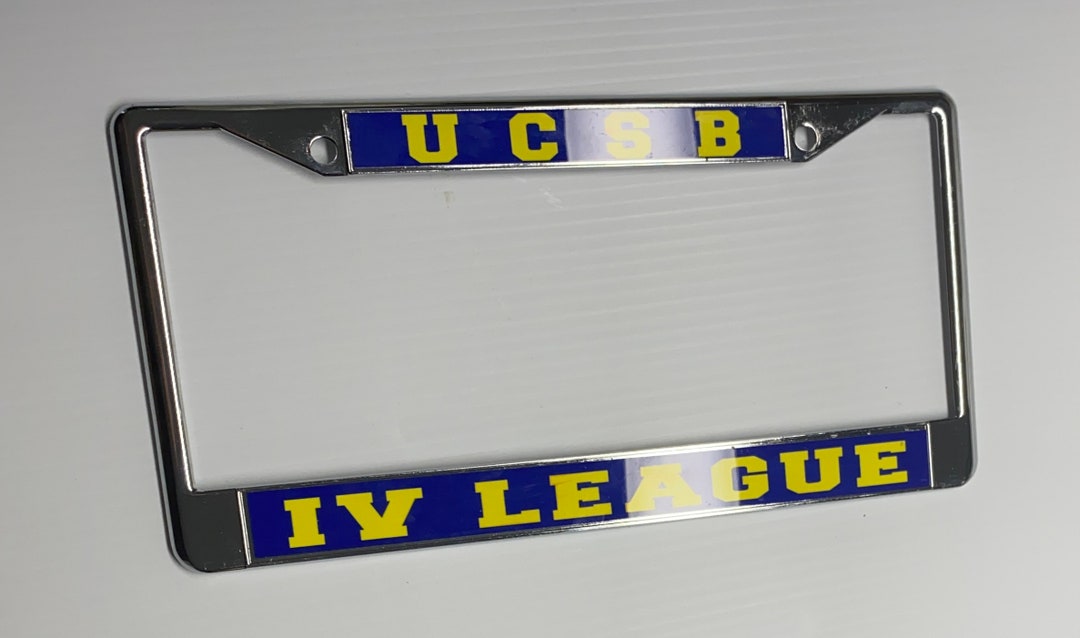 IV LEAGUE - UCSB Plate Frame Blue/yellow - Etsy