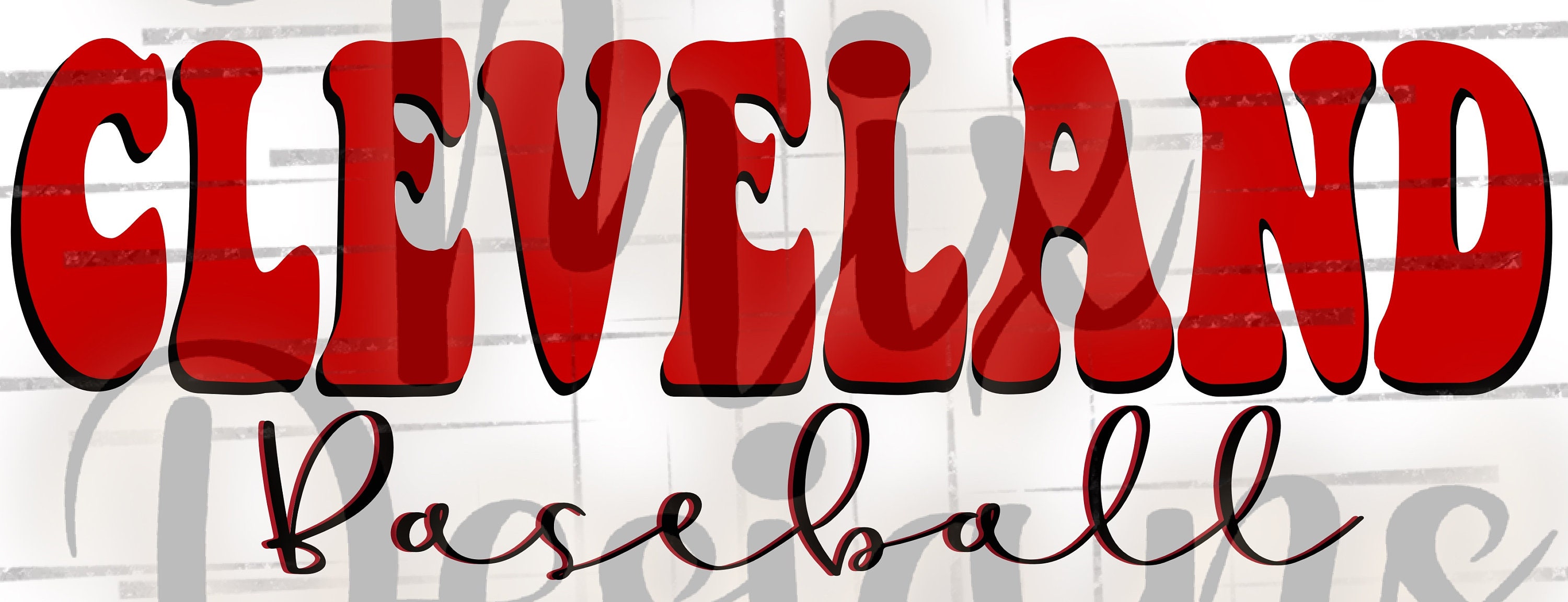 Cleveland Baseball PNG for Sublimation - Etsy