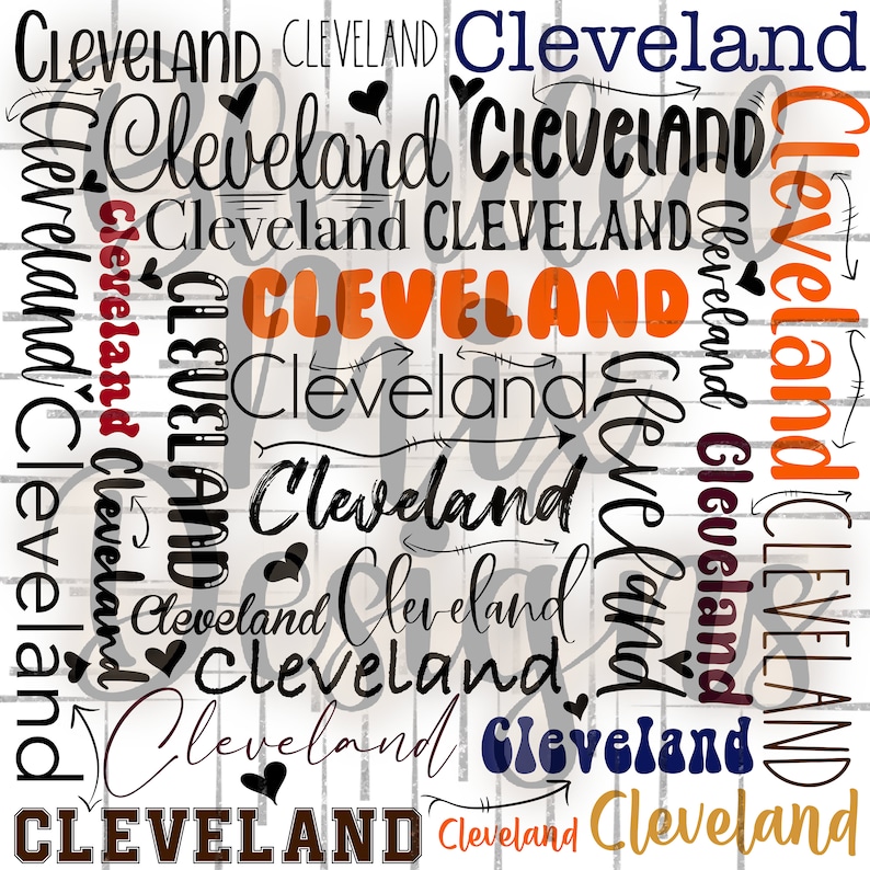Cleveland PNG, Tumblers, Tshirts, Hoodies, Sublimation - Etsy