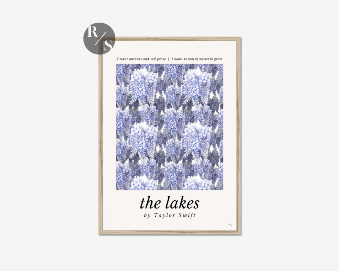 THE LAKES "wisteria"| Downloadable Taylor Swift Digital Art Poster ...
