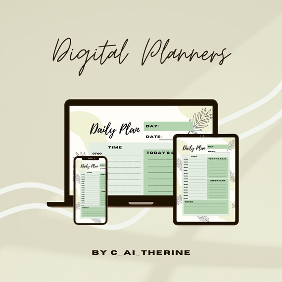 Plant Daily Planner To-do List Organizer PDF Printable | Etsy