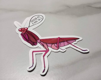 Praying Mantis Sticker - Etsy