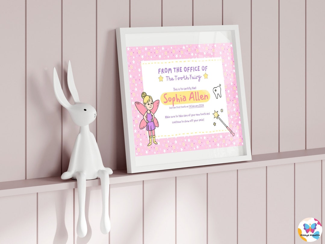 Editable Tooth Fairy Letter, Printable Tooth Fairy Certificate, First ...