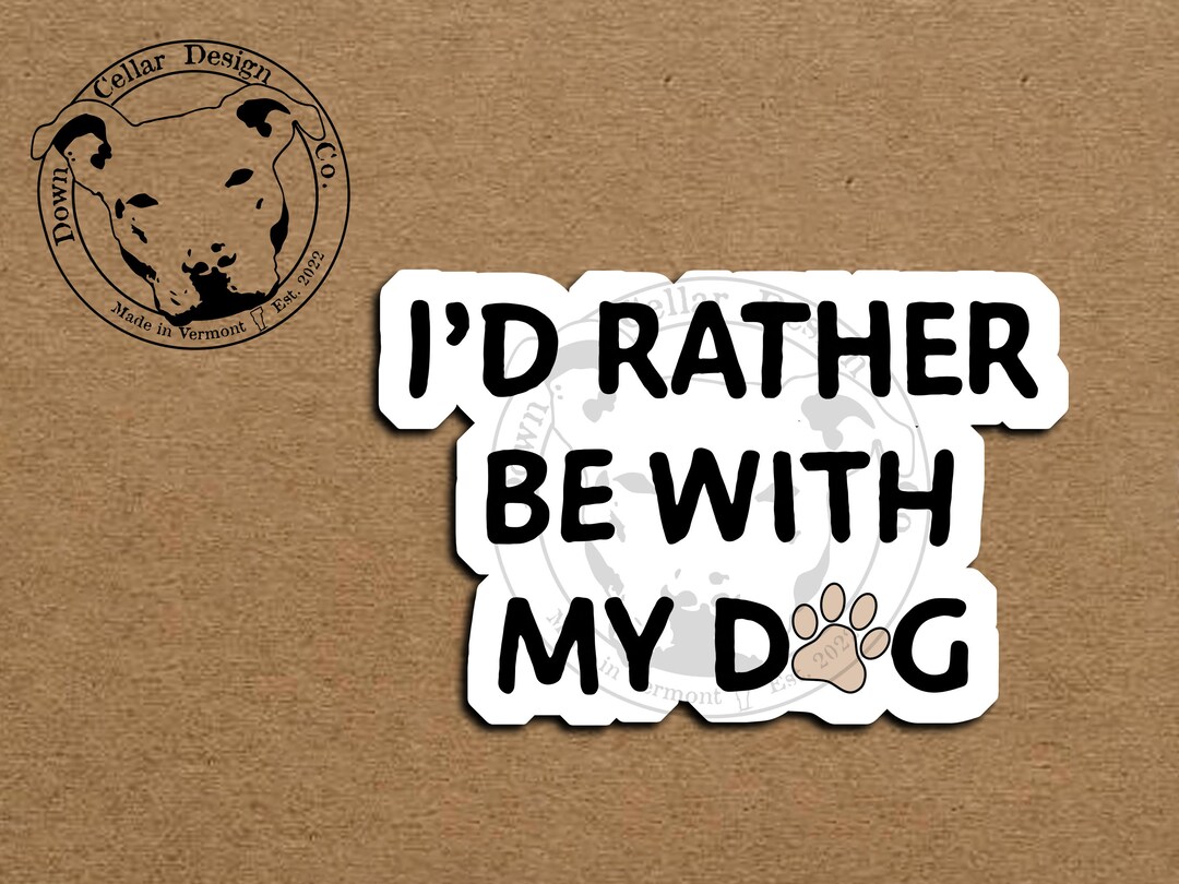 Rescue Dog Vinyl Sticker, Dog Mom Decal, Dog Lover Sticker, Rescue Dog ...