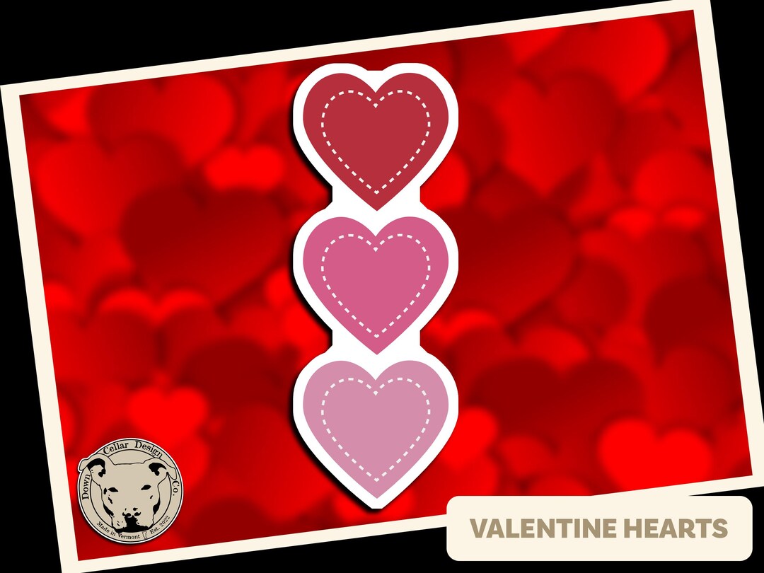 Charming Heart Vinyl Decal Set for Valentine's Day Gifts - Etsy