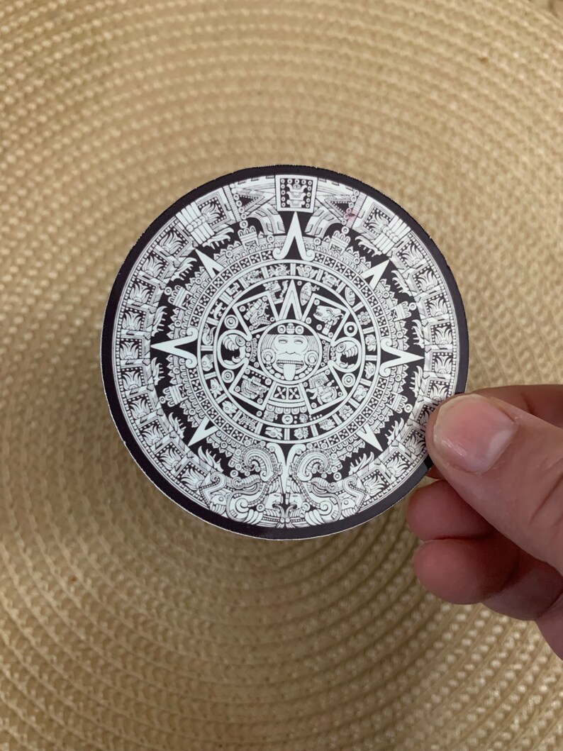 Aztec Calendar Sticker - Etsy