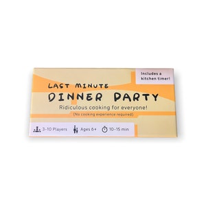 Last Minute Dinner Party: Card Game - Etsy