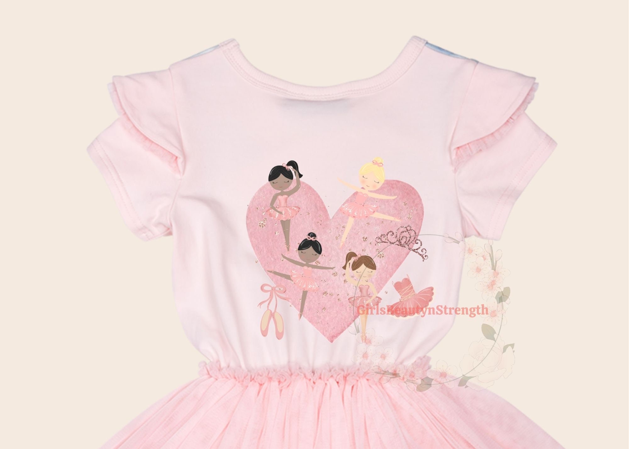 Ballerina Svg Ballerina Vector Cute Ballet Girl Svg Pink Heart Svg ...