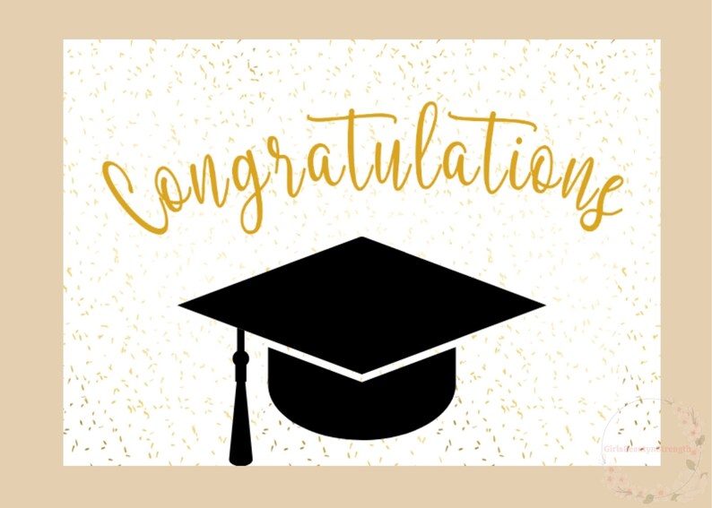 Printable Graduation Card, Congratulations Graduate, Class of 2022 ...