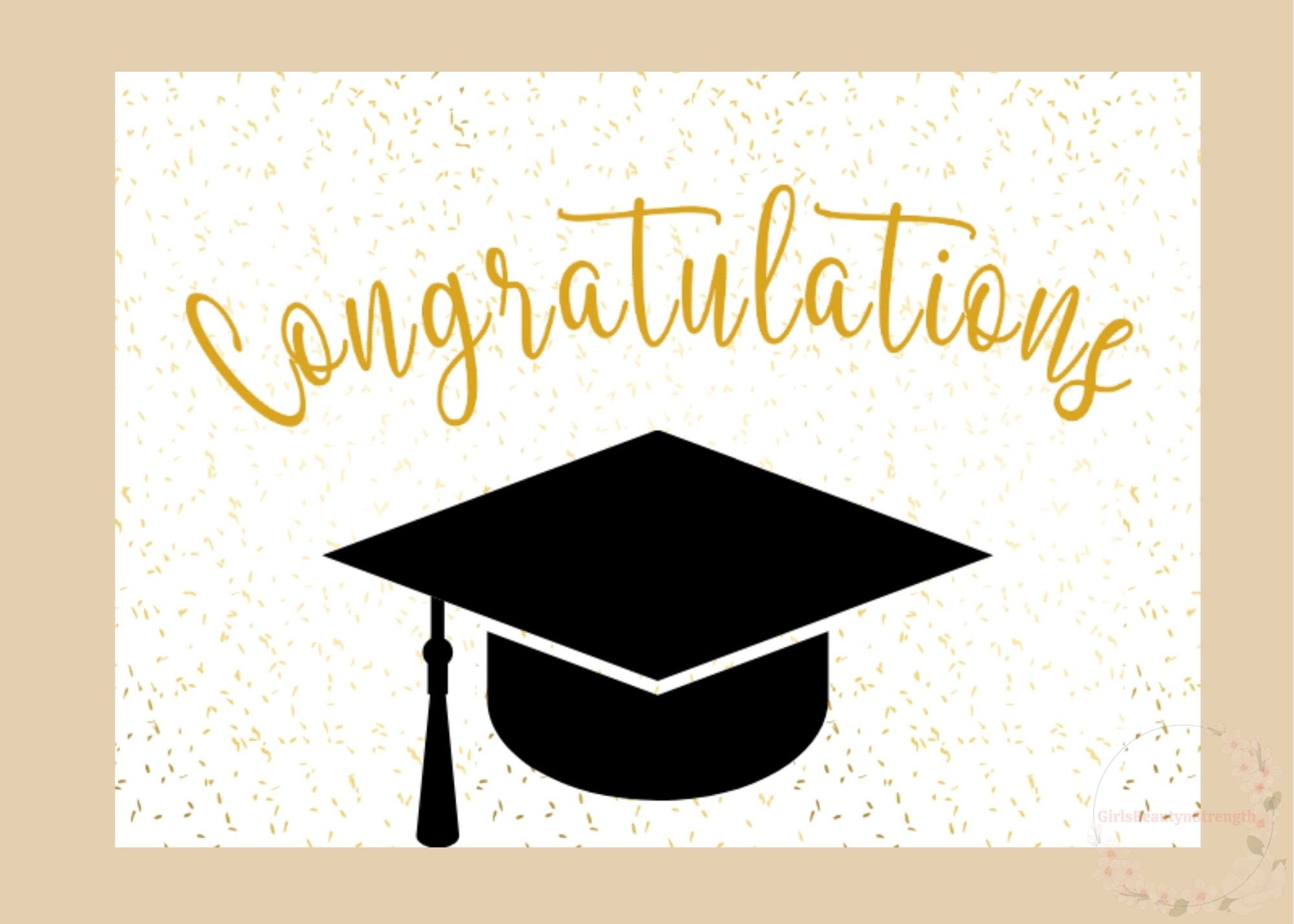 Printable Graduation Card, Congratulations Graduate, Class of 2022 ...