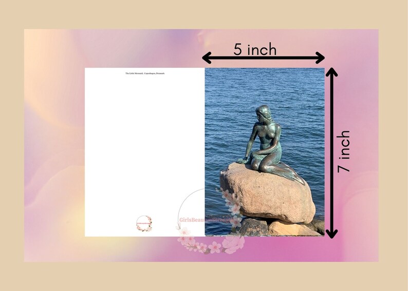 Printable the Little Mermaid Photo Birthday Card Europe Greeting Card ...