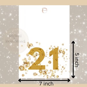 Printable 21st Birthday Card for Son, Daughter, Him, Her, Friend ...