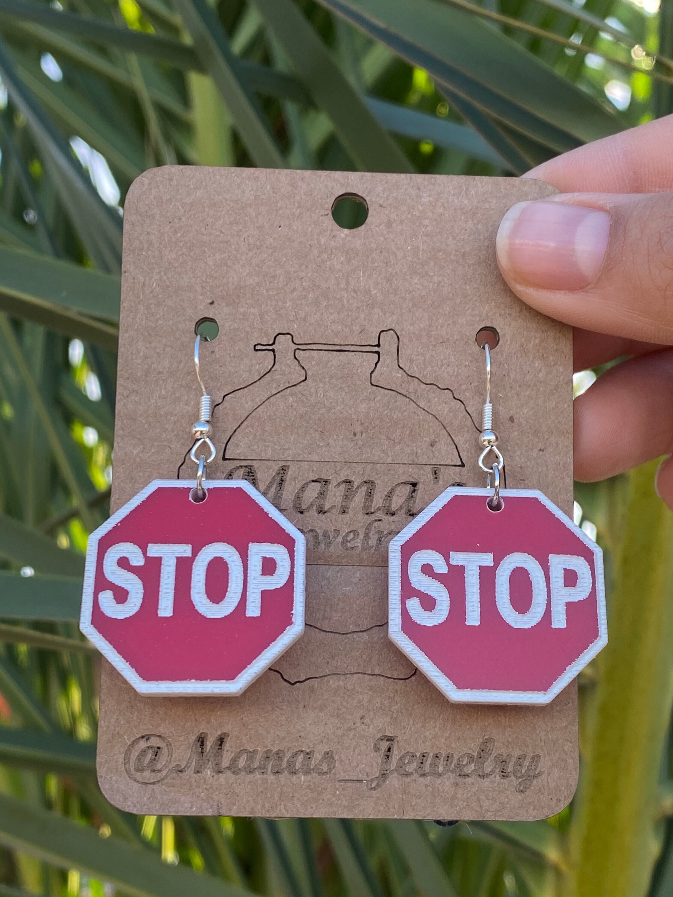 Stop Sign Earrings - Etsy