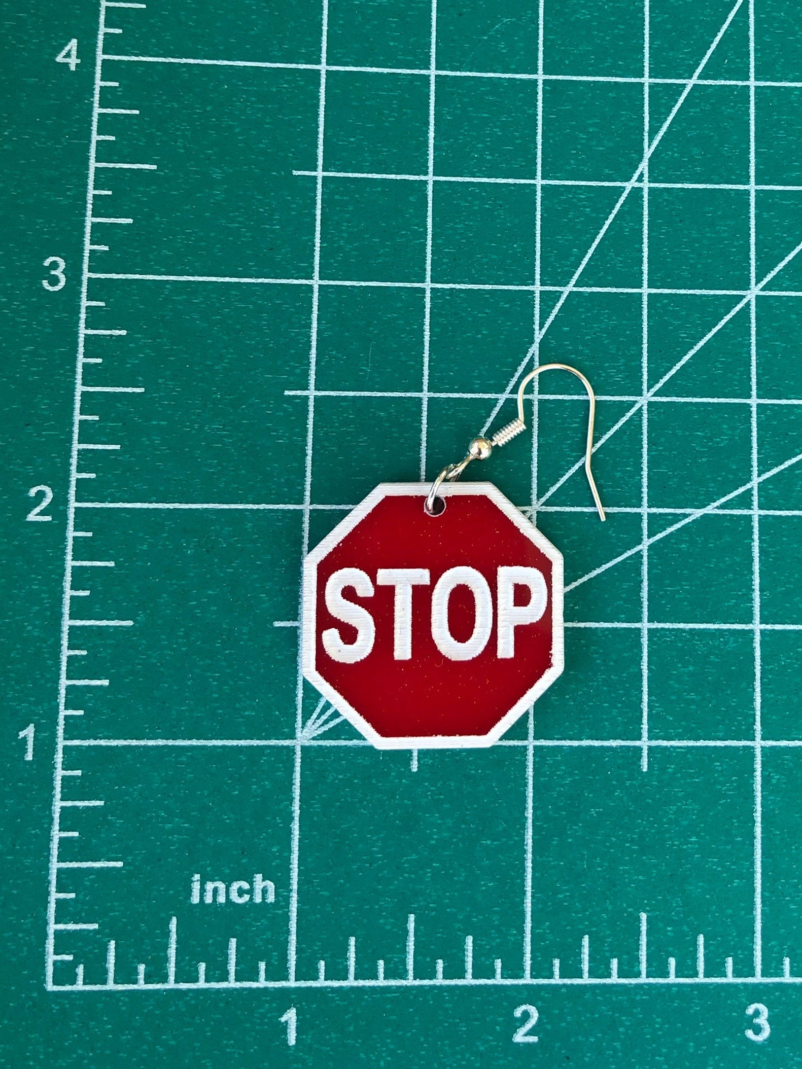 Stop Sign Earrings - Etsy