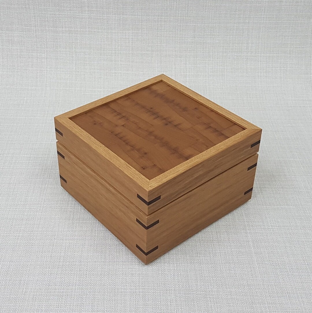 Custom Handmade Wooden Tea Box Made of Spotted Gum With - Etsy